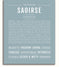 Saoirse | Name Art Print – Name Stories
