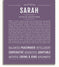 Sarah | Name Art Print – Name Stories