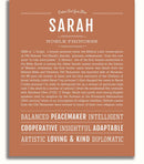 Sarah | Name Art Print – Name Stories