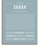 Sarah | Name Art Print – Name Stories