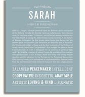 Sarah | Name Art Print – Name Stories