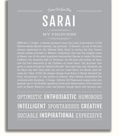 Sarai | Name Art Print – Name Stories