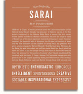 Sarai | Name Art Print – Name Stories
