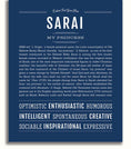 Sarai | Name Art Print – Name Stories