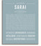 Sarai | Name Art Print – Name Stories