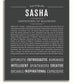 Sasha Personalized Name Meaning Art Prints – Name Stories