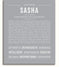 Sasha | Name Art Print – Name Stories