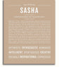 Sasha | Name Art Print – Name Stories