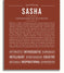 Sasha | Name Art Print – Name Stories