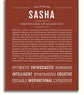 Sasha | Name Art Print – Name Stories