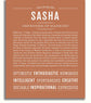 Sasha | Name Art Print – Name Stories