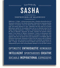 Sasha | Name Art Print – Name Stories