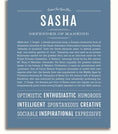 Sasha | Name Art Print – Name Stories