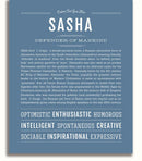 Sasha | Name Art Print – Name Stories