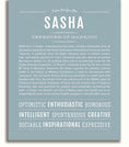 Sasha | Name Art Print – Name Stories