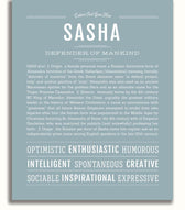 Sasha | Name Art Print – Name Stories