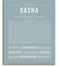 Sasha | Name Art Print – Name Stories
