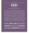 Saul Personalized Name Meaning Art Prints – Name Stories