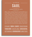 Saul Personalized Name Meaning Art Prints – Name Stories