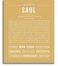 Saul Personalized Name Meaning Art Prints – Name Stories
