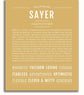 Sayer Personalized Name Meaning Art Prints – Name Stories