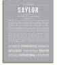 Saylor | Name Art Print – Name Stories