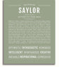 Saylor | Name Art Print – Name Stories