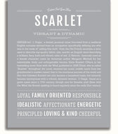 Scarlet | Name Art Print – Name Stories