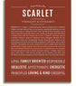 Scarlet | Name Art Print – Name Stories