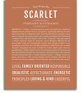 Scarlet | Name Art Print – Name Stories