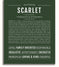 Scarlet | Name Art Print – Name Stories