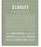 Scarlet | Name Art Print – Name Stories