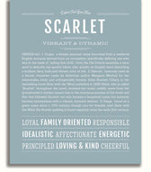 Scarlet | Name Art Print – Name Stories
