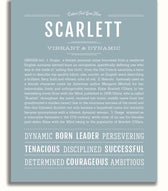 Scarlett | Name Art Print – Name Stories