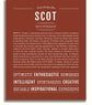 Scot | Name Art Print – Name Stories