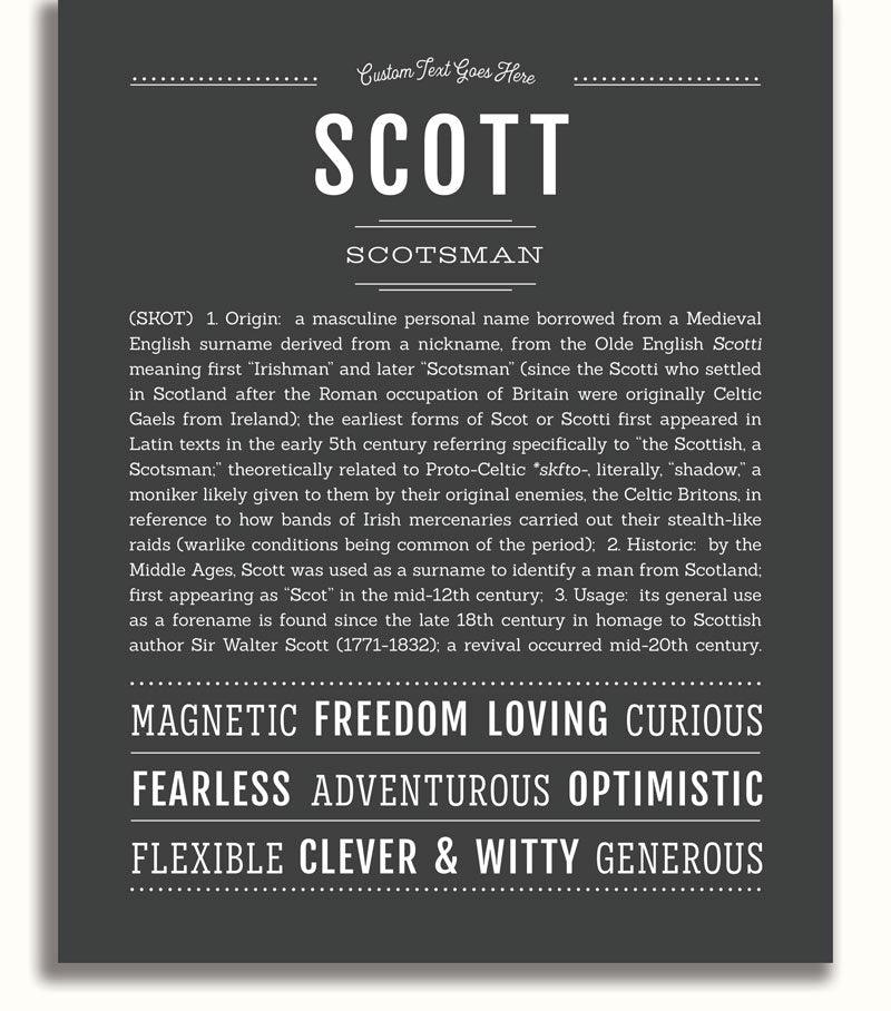 Scott | Name Art Print – Name Stories