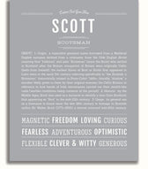 Scott | Name Art Print – Name Stories