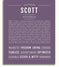 Scott | Name Art Print – Name Stories