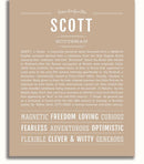 Scott | Name Art Print – Name Stories