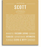 Scott | Name Art Print – Name Stories