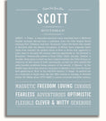 Scott | Name Art Print – Name Stories