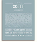 Scott | Name Art Print – Name Stories