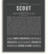 Scout (female) | Name Art Print – Name Stories