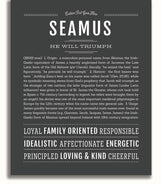 Seamus | Name Art Print – Name Stories