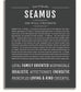 Seamus Personalized Name Meaning Art Prints – Name Stories