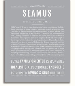 Seamus | Name Art Print – Name Stories