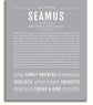 Seamus Personalized Name Meaning Art Prints – Name Stories