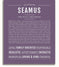 Seamus | Name Art Print – Name Stories