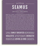 Seamus Personalized Name Meaning Art Prints – Name Stories