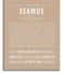 Seamus Personalized Name Meaning Art Prints – Name Stories